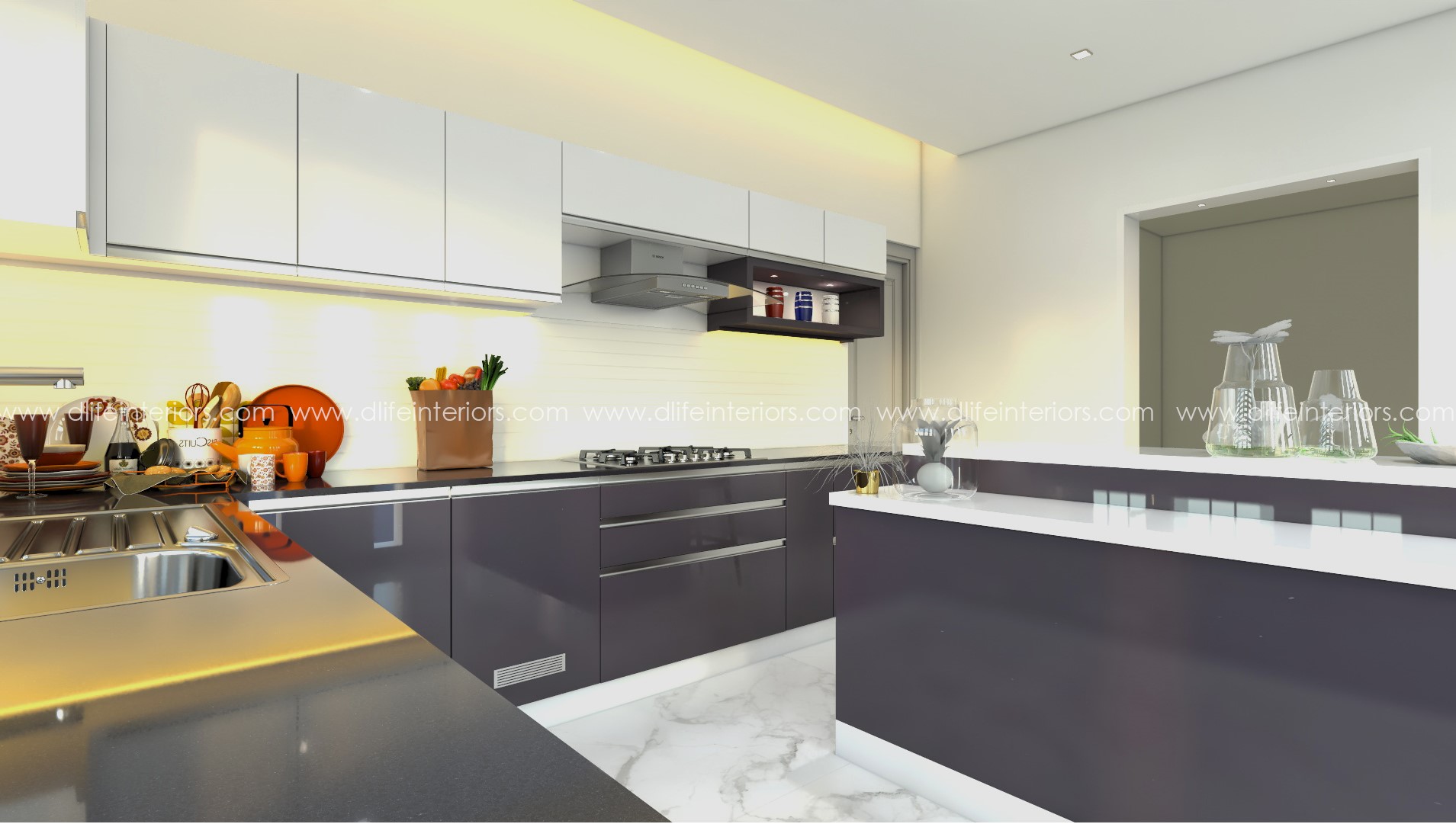 Kitchen Storage Solutions in Kerala by DLIFE Interiors